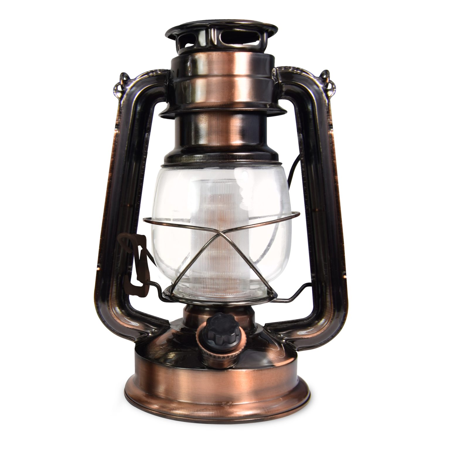 North Point® Vintage LED Lantern with Built-in Dimmer Switch - Copper ...
