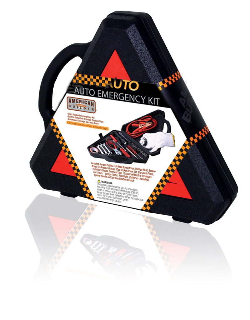 American Builder® 33 Piece Roadside Emergency Kit - Style Asia Inc.